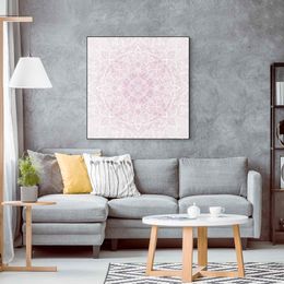Bilderwelten Wechselbild Mandala Aquarell Ornament rosa
