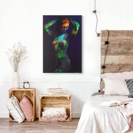 Bilderwelten Wechselbild Neonfarben Akt