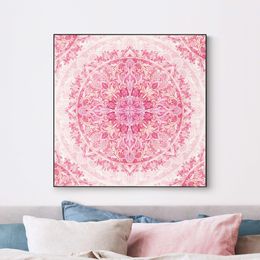 Bilderwelten Wechselbild Mandala Aquarell Ornament Muster pink