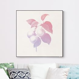 Bilderwelten Wechselbild Modern Vintage Botanik Pfirsich Rosa Violett