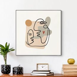 Bilderwelten Wechselbild Picasso Interpretation - Wangenkuss