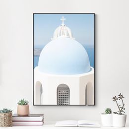 Bilderwelten Wechselbild Santorini Kirche