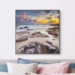 Bilderwelten Wechselbild Strand Sonnenaufgang in Thailand