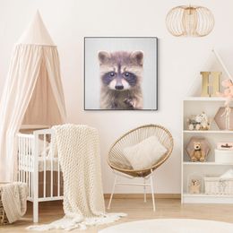 Bilderwelten Wechselbild Baby Waschb&auml;r Wicky
