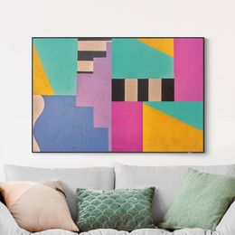 Bilderwelten Wechselbild Big Bold Color Block Concrete