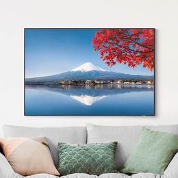 Bilderwelten Wechselbild Berg Fuji im Herbst