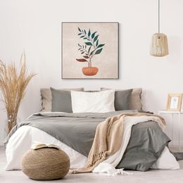 Bilderwelten Wechselbild Boho Bl&auml;tter in Vase II