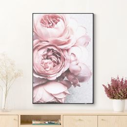 Bilderwelten Wechselbild Rosa Pfingstrosenbl&uuml;ten Shabby Pastell