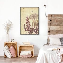 Bilderwelten Wechselbild Vintage Leinenoptik Blumen