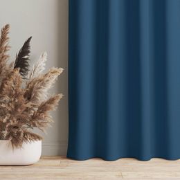 Bilderwelten Vorhang Ozeanblau - blickdichte Gardine Unifarben Wohnzimmer Schlafzimmer K&uuml;che Bad Badezimmer Jugendzimmer Kinderzimmer Blau