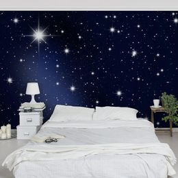 Tapete Sterne von Bilderwelten- Fototapete Himmel - Stars - Sternenhimmel Schlafzimmer Kinderzimmer Jungen M&auml;dchen - Kindertapete auch selbstklebend