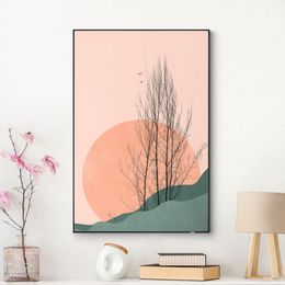 Bilderwelten Wechselbild Sonnenuntergang mit Baum