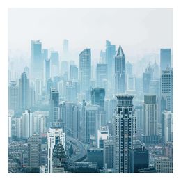 Bilderwelten Alu-Dibond Outdoor Bild K&uuml;hles Shanghai