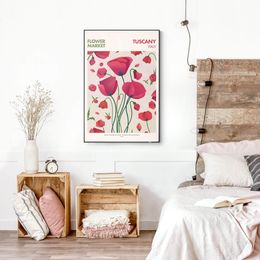 Bilderwelten Wechselbild Flower Market - Tuscany