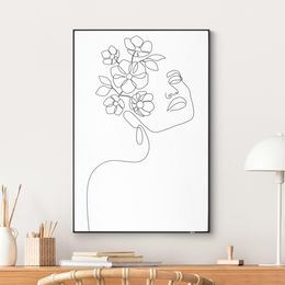 Bilderwelten Wechselbild Line Art - Dreamy Girl Blossom
