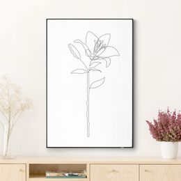 Bilderwelten Wechselbild Line Art Blumen - Lilie