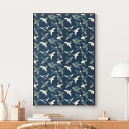 Bilderwelten Wechselbild Kleine V&ouml;gel in Blau
