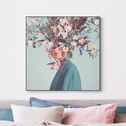 Bilderwelten Wechselbild Blumen Portr&auml;t - Bl&uuml;ten in Rosa