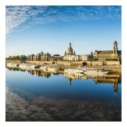 Bilderwelten Alu-Dibond Outdoor Bild Die Wei&szlig;e Flotte von Dresden