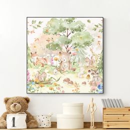 Bilderwelten Wechselbild Aquarell Waldtiere