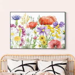 Bilderwelten Wechselbild Aquarellierte Blumen