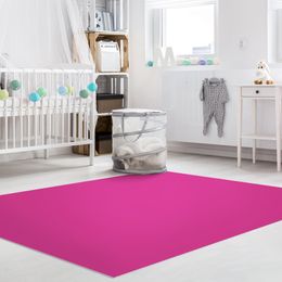 Vinylteppich - Colour Pink - Unifarben pink Vinylmatte Deko Kinderzimmer