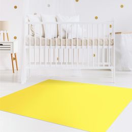 Vinylteppich - Colour Lemon Yellow - Unifarben gelb Vinylmatte Deko Kinderzimmer