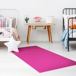 Vinylteppich - Colour Pink - Unifarben pink Vinylmatte Deko Kinderzimmer