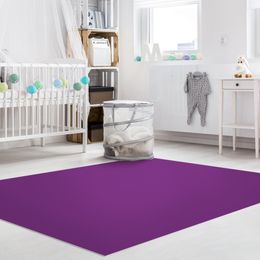 Vinylteppich - Colour Purple - Unifarben violett Vinylmatte Deko Kinderzimmer
