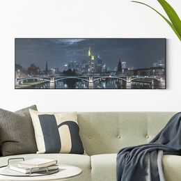 Bilderwelten Wechselbild Frankfurt bei Vollmond