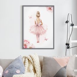 Bild mit Rahmen Kleine Ballerina