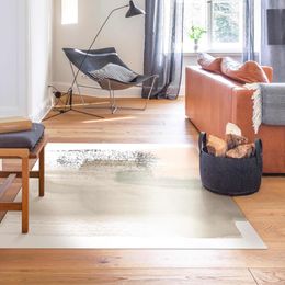 Bilderwelten Vinylteppich Abstrakt rosa originell Aquarell - Dichtung mit Rouge I - Deko K&uuml;che Badezimmer Flur