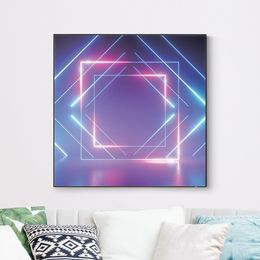 Bilderwelten Wechselbild Geometrisches Neonlicht