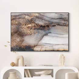 Bilderwelten Wechselbild Goldener Marmor gemalt