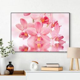 Bilderwelten Wechselbild Rosa Orchideen auf Wasser