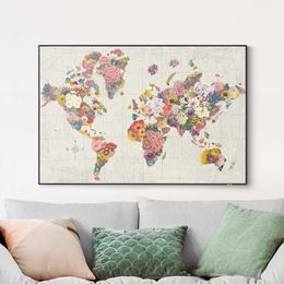 Bilderwelten Wechselbild Botanische Weltkarte