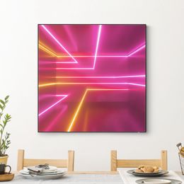 Bilderwelten Wechselbild Pinke Neonstreifen
