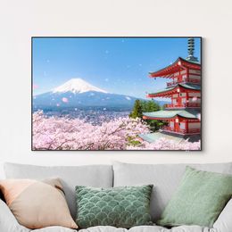 Bilderwelten Wechselbild Chureito Pagode und Fuji