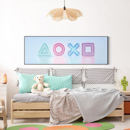 Bilderwelten Wechselbild Neon Dreieck Kreis X Quadrat
