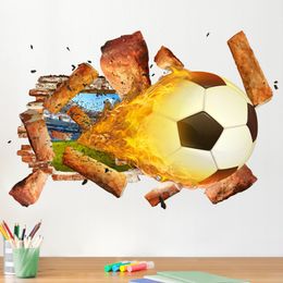 Bilderwelten Wandtattoo Sport modern 3D-Effekt Wandaufkleber - Fu&szlig;ball - Fu&szlig;ball Kinderzimmer Baby M&auml;dchen Jungen