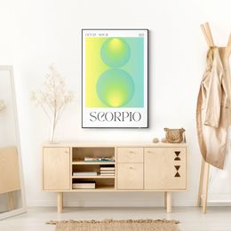 Bilderwelten Wechselbild Skorpion - Neon Poster