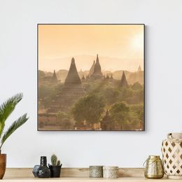 Bilderwelten Wechselbild Sonnenuntergang &uuml;ber Bagan