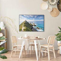 Bilderwelten Wechselbild Nugget Point Leuchtturm und Meer Neuseeland