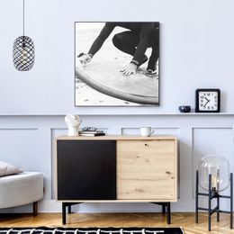 Bilderwelten Wechselbild Wachsen des Surfboards
