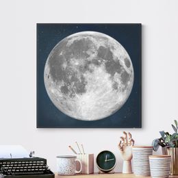 Bilderwelten Wechselbild Vollmond im Sternenhimmel