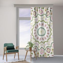 Bilderwelten Vorhang nach Ma&szlig; blickdicht Verdunkelung Spirituell Orientalisch pastell - Azteken Boho Mandala - Mandala Wohnzimmer Schlafzimmer