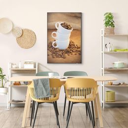Bilderwelten Wechselbild 3 Espressotassen mit Kaffeebohnen II