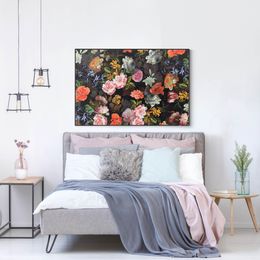 Bilderwelten Wechselbild Dunkles Blumenbouquet II