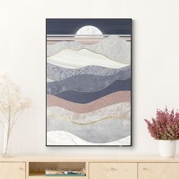 Bilderwelten Wechselbild Wellenf&ouml;rmige Berglandschaft