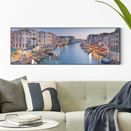 Bilderwelten Wechselbild Abendstimmung auf Canal Grande in Venedig